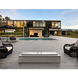 Stanbroil Fire Pit Lid Fits 48 x 6 Inches Linear Drop-in Burner Pan, Solid Stainless Steel Cover for Outside Firepit