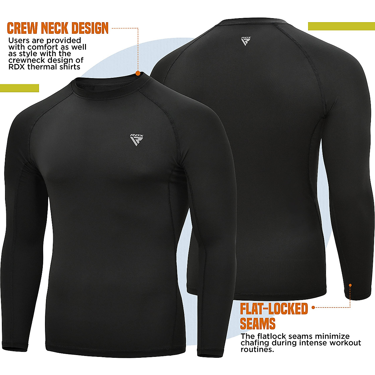 RDX Rash Guard BJJ, Compression Base Layer Top Quick Cool Dry Wetsuit Swimming Vest Men, Surfing MMA Running Cycling Training