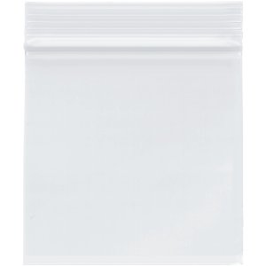 Plymor 4" x 4" (Pack of 100), 4 Mil Heavy Duty Zipper Reclosable Plastic Bags