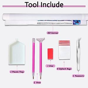 Hlison 5D Diamond Painting Kits for Adults, Diamond Art Kits for Kids Beginner, Sunflower DIY Rhinestone Diamond Painting for Gift, Home Wall Decor (12”W x 16”L)