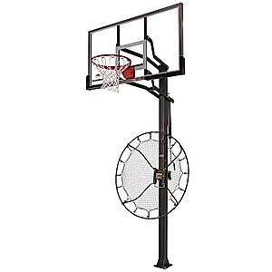 Silverback Multi-Sport Training Rebound Passback Net - Basketball Rebounder - Multisport Rebounder,Black