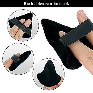 8Pcs of Triangular Powder Puff Makeup Sponges, Made of Super-soft Velvet, Designed for Contouring, Eye, and Corner, Beauty Blender Foundation Mixing Container.(Black)