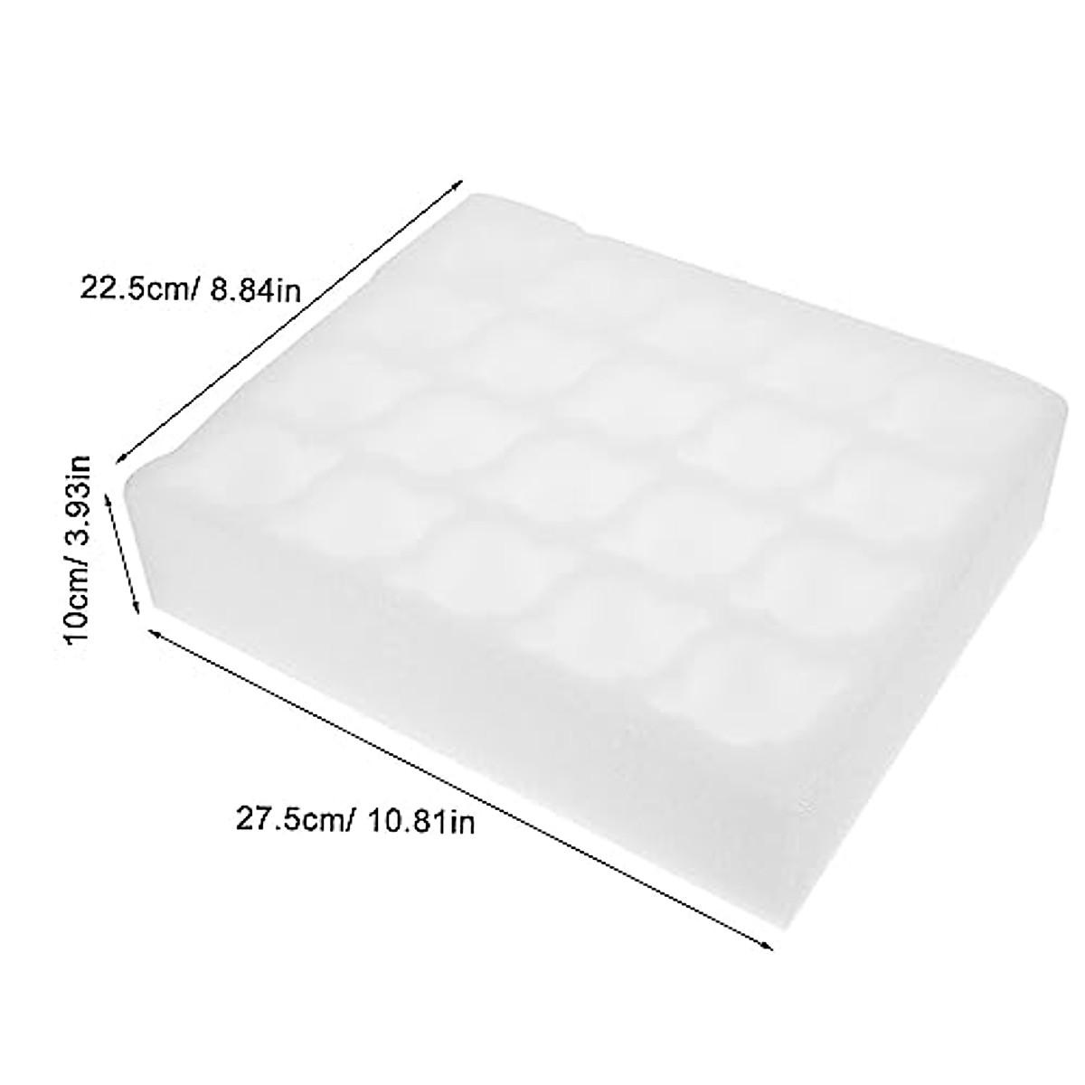 Uonlytech Refrigerator Containers Egg Cartons Fridge Containers Desk Tray Containers for Fridge Kitchen Egg Container Portable Egg Tray Egg Holder White Egg Rack Pearl Cotton Egg Shape