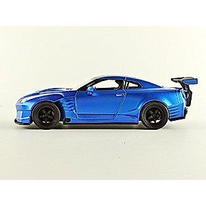 Jada Toys Fast & Furious 1:24 2009 Brian's Nissan GT-R R35 Ben Sopra Die-cast Car, Toys for Kids and Adults Blue
