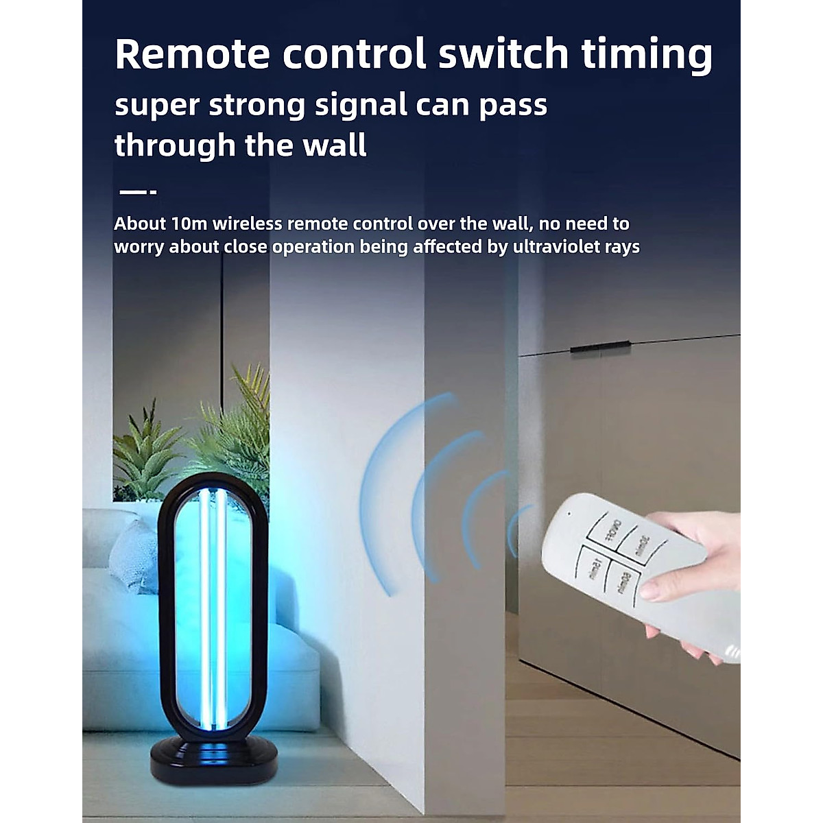 Lumivyx Haloclean UV - 2024 New Upgrades Home Disinfection Device, Uvo254 Powered Home Disinfection Tower, With 3 Speed Timing And Remote Control, For Basement Bedroom Kitchen, With Ozone (2 Pcs)