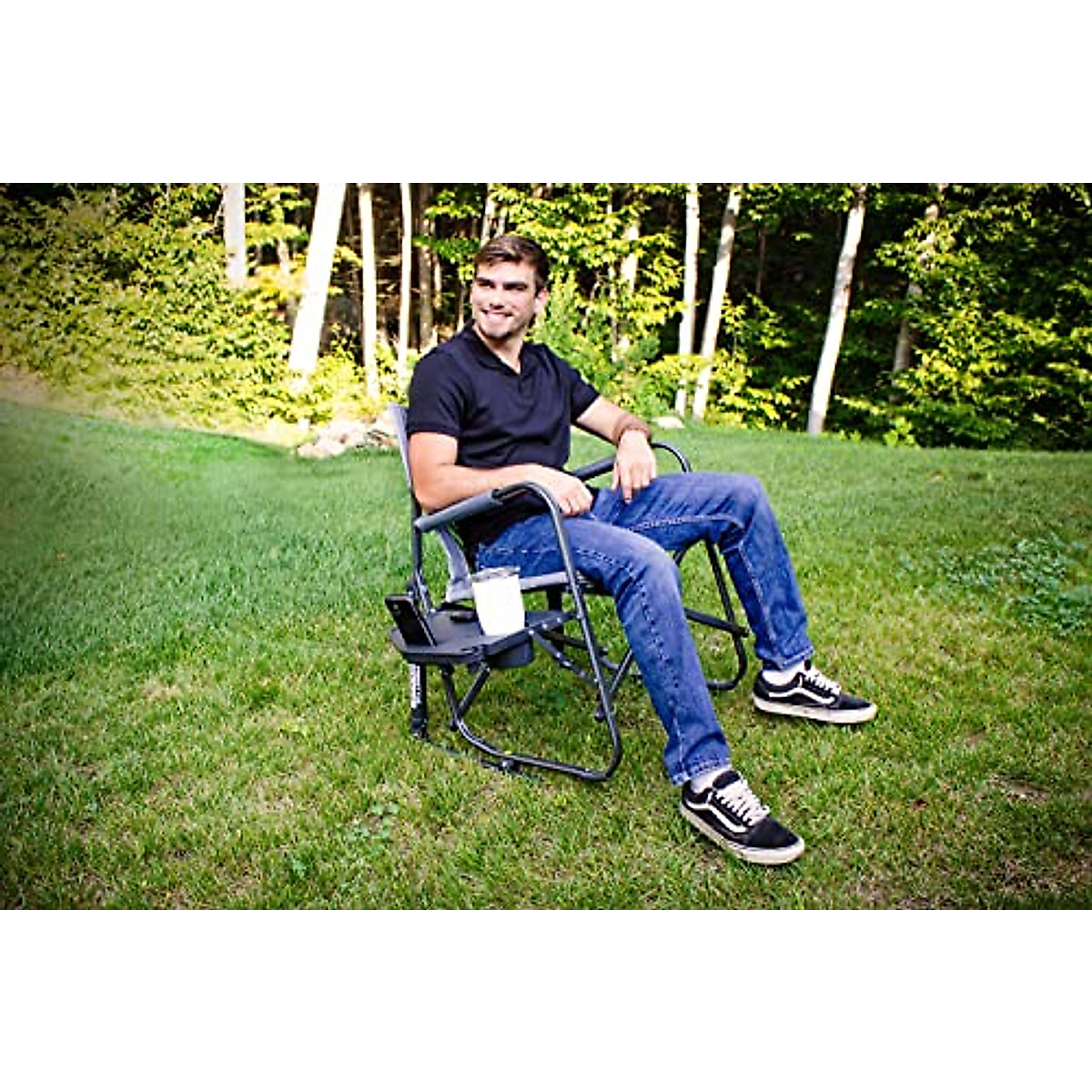 GCI Outdoor 371147 Freestyle Rocker with Side Table, Regular