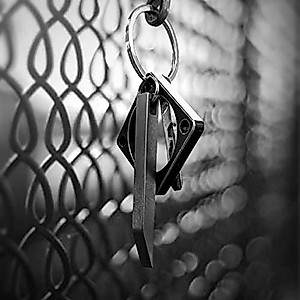 The Mighty Bar - Heavy Duty Keychain Prybar EDC Pry Bar for Every Day Carry Small Stainless Steel Key Chain Multitool Prybar for Keys - Made by Gear Spool