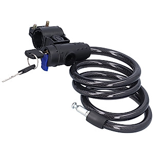 01 02 015 Bike Lock with Mounting Bracket, Easy to Carry Around and Use Anti‑Theft Bike Lock for Indoors and Outdoors