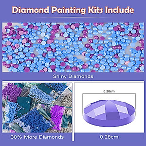 KYOQFVN Diamond Painting Kits for Adults, 5D Colourful Dragon Diamond Art Kits Full Drill Coloured Diamond Painting Dragon Kit for Kids Beginners, DIY Crystal Gem Art for Home Wall Decor 30x40cm