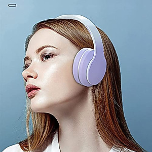 YUUAND Wireless Headphones Over The Ear with Microphone Noise Cancelling Wireless Multi Mode Stereo Sound Macaron Color Foldable Headset Bluetooth