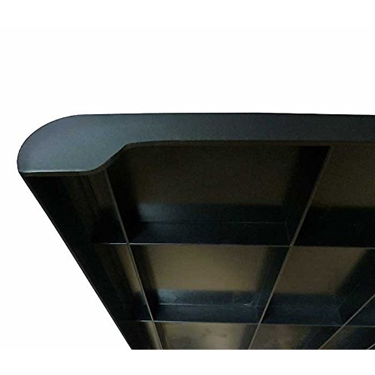 Only Garment Racks #5901BLACK (Pack of 4) Injection-Molded Shelves, 13" Depth x 24" Length, Black (Pack of 4)