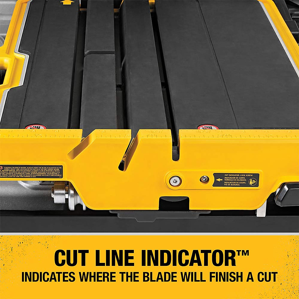 DEWALT Wet Tile Saw with Stand, 10 Inch, 15-Amp, 1,220 MWO, Corded (D36000S)