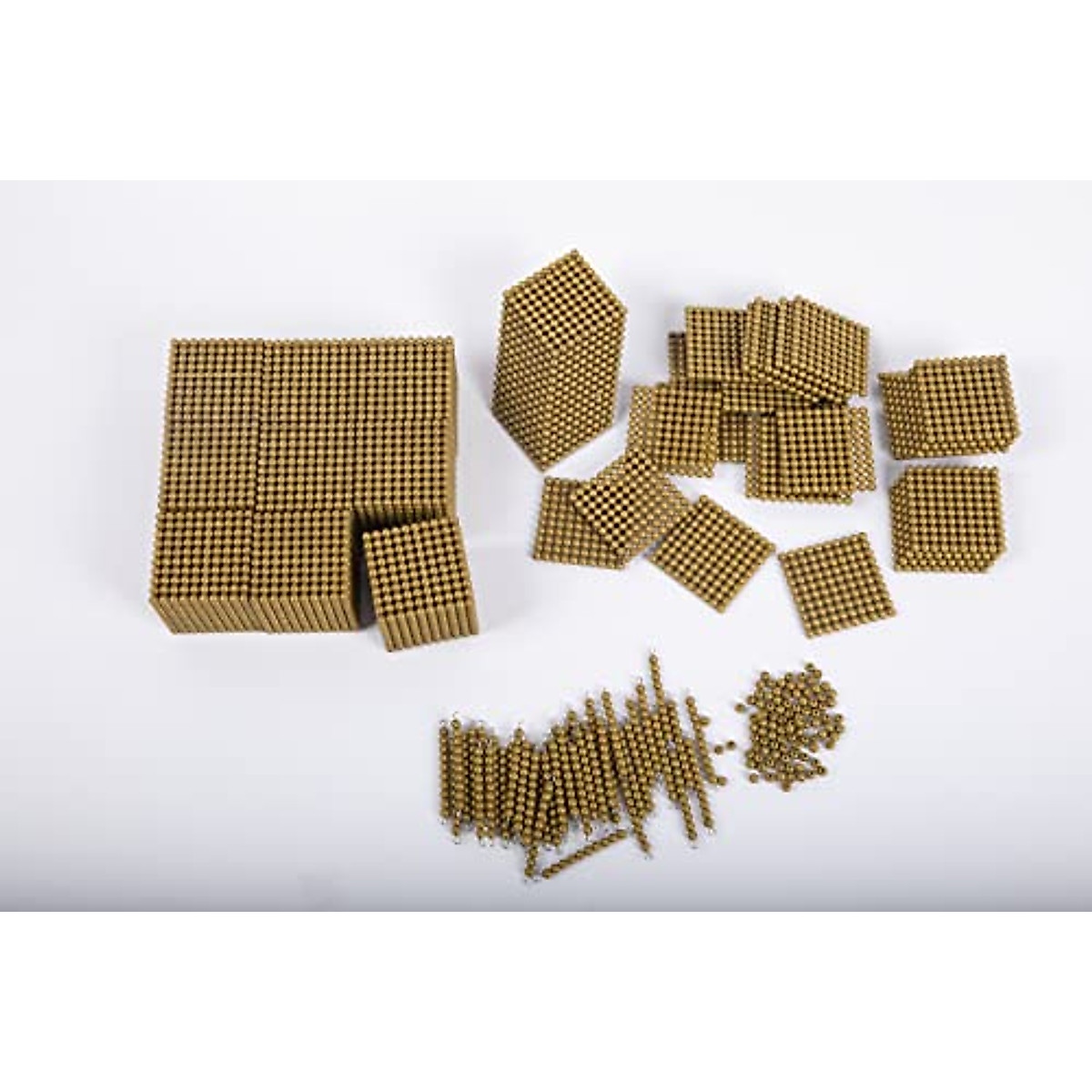 Adena Montessori Golden Beads Materials Decimal System Bank Game Mathematics Math Montessori Toys