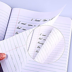 KAISA Composition Notebooks With Lined Paper, College Ruled 9-3/4" x 7-1/2" Comp Books Writing Journals Notebook, 4pads, C10001C