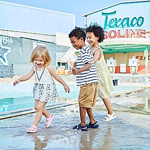 Weestep Boys Girls Toddler Little Kid Lightweight Hook Loop Sandal(6 Toddler, Grey2)