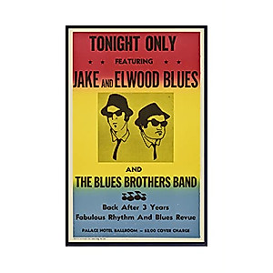 XIHOO The Blues Brothers in Concert Poster Frameless Gift 12"x 18" (30cm x 46cm)