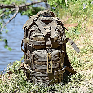 silkmilk Custom Keychain, Personalized Keyring Double Sided Embroidery, Automotive Key Chain For Motorcycle Car & Bike (1-Line-Text)