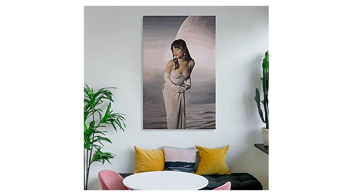 NOGAY Ariana Grande Wall Poster | Vintage Vogue Canvas Art 16x24