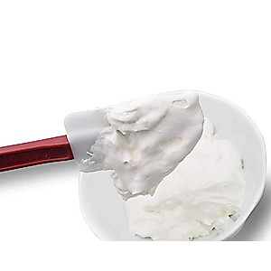 Silicone Rubber Spatula, Commercial Spatula, 3PCS Heat Resistant Silicone Spatula, Dishwasher-Safe, for Mixing, Frying & Spreading without Scratching Your Nonstick Pan Set 3 (10 inch)