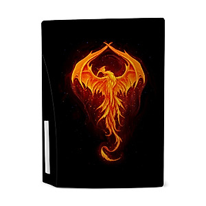 Head Case Designs Officially Licensed Christos Karapanos Dragon Phoenix Art Mix Vinyl Faceplate Sticker Gaming Skin Case Cover Compatible with Sony Playstation 5 PS5 Disc Edition Console