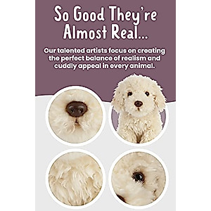 Living Nature Labradoodle Stuffed Animal | Fluffy Dog Animal | Soft Toy for Kids | 10 Inches