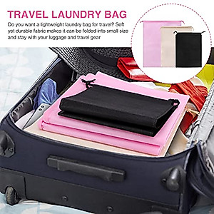 6-Pack Laundry Bags - Non-woven Drawstring Backpack - Drawstring Dirty Clothes Bag, 3 Sizes Heavy Duty Drawstring Bags, Travel Storage Drawstring Bags for Clothes, Shoes