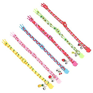 Sosoport 12pcs Fruit Style Webbing Pet Collars Dog Collars Personalized Collars Pet Supplies