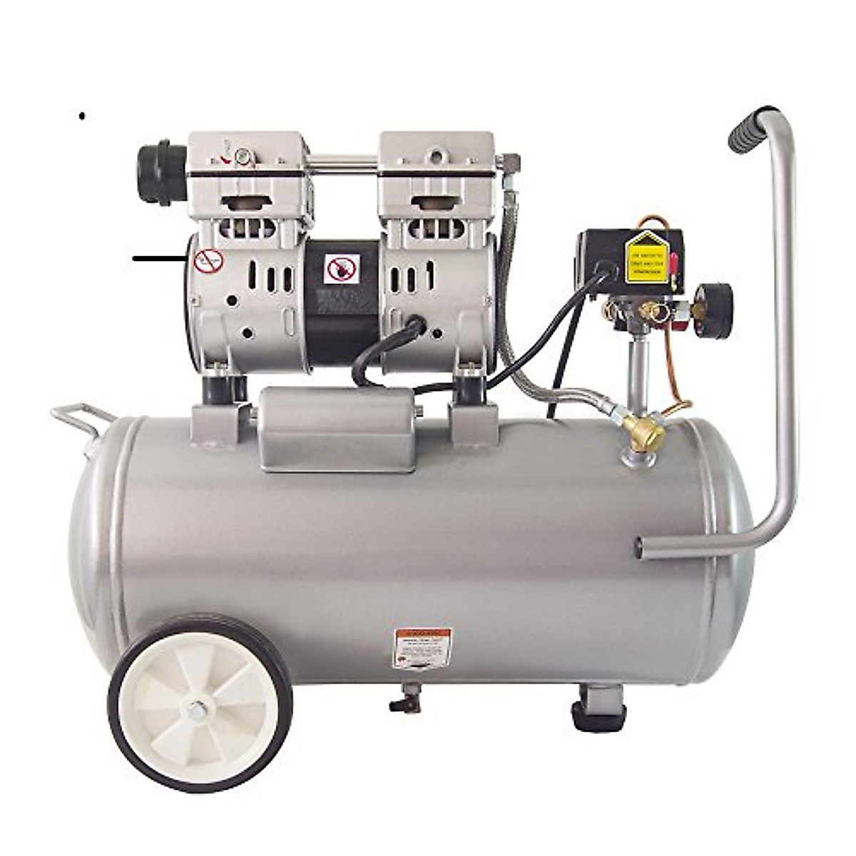 California Air Tools 8010 Steel Tank Air Compressor | Ultra Quiet, Oil-Free, 1.0 hp, 8 gal