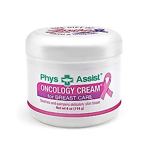 PhysAssist Oncology Cream for Breast Care Soothes and Pampers Delicately skin tissue. 4 oz