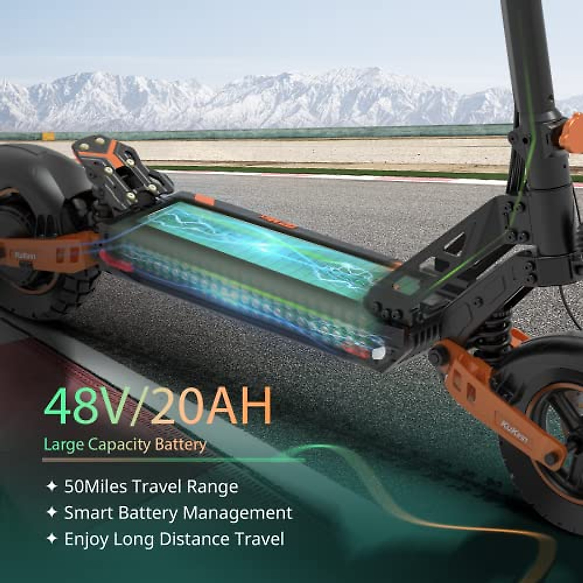 KUKIRIN G2 Max Electric Scooter with Seat, Powerful 1000W Motor, 35 MPH Max Speed, 50 Miles Range, 48V/20Ah Large Capacity Battery, Dual Brake Folding Fast e Scooter for Adult (G2max/1000W/20AH)