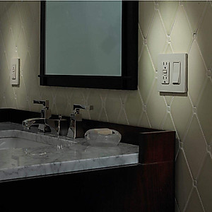 Lutron Claro On/Off Switch, 15-Amp, Single-Pole, CA-1PS-GR, Gray