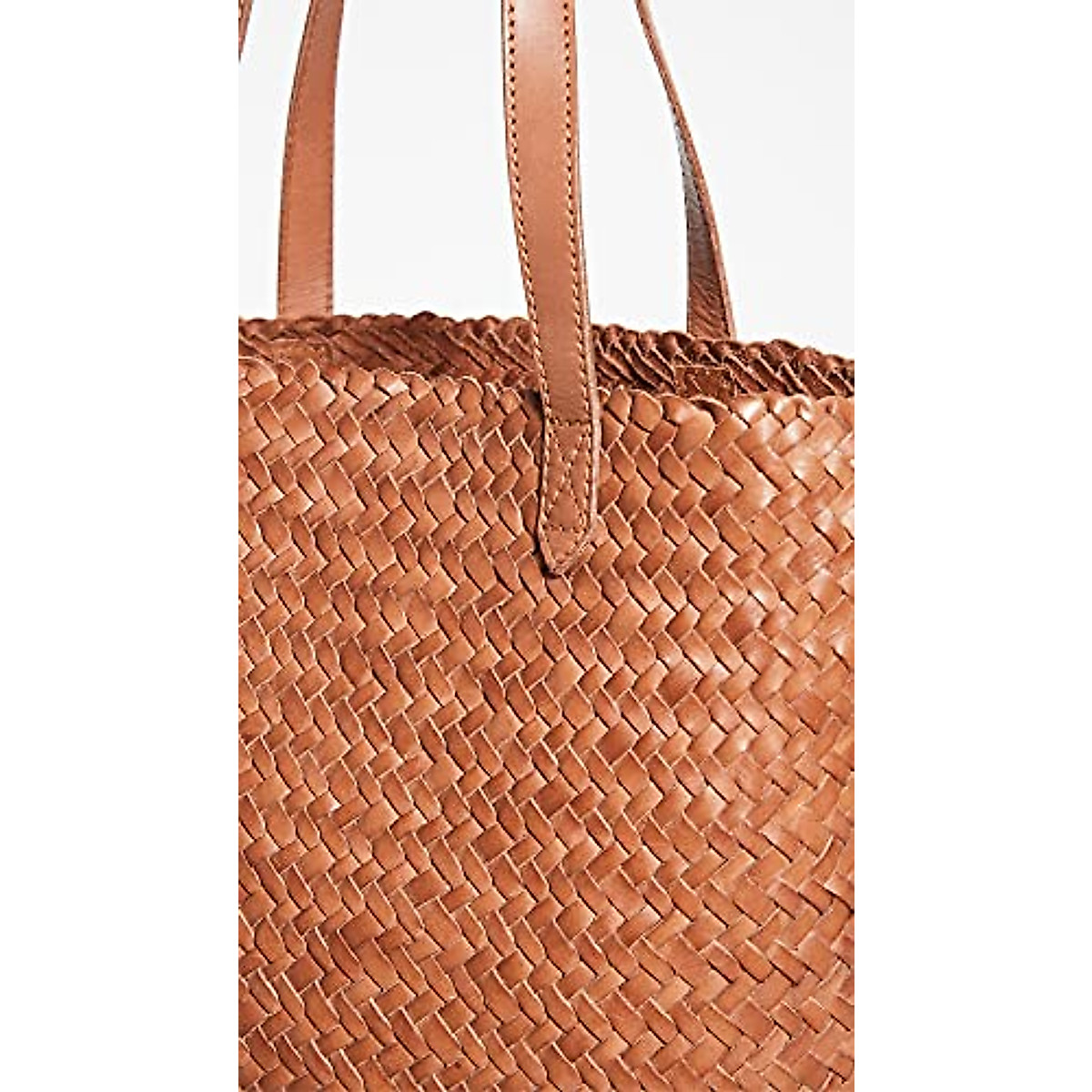 Madewell The Medium Transport Tote: Woven Leather Edition Burnished Caramel One Size