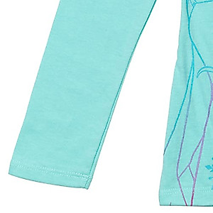 Disney Frozen Elsa Anna Little Boys Long Sleeve Graphic T-Shirt & Leggings Blue 7-8