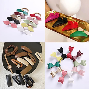 CDY Solid Color White Faux Leather Sheets 13.8"X53" Smooth PU Synthetic Leather Roll Perfect for Crafts Handbags Wallets Jewelry Earrings Bows Making (White)