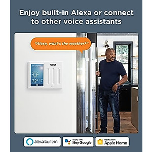 Brilliant Smart Home Control (3-Switch Panel) — Alexa Built-In & Compatible with Ring, Sonos, Hue, Google Nest, Wemo, SmartThings, Apple HomeKit — In-Wall Touchscreen Control for Lights, Music, & More