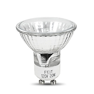 Feit Electric BPXN20MR16/GU10/2/RP Xenon 20-Watt Halogen MR16 Bulbs (2 count package), 3000K Warm White