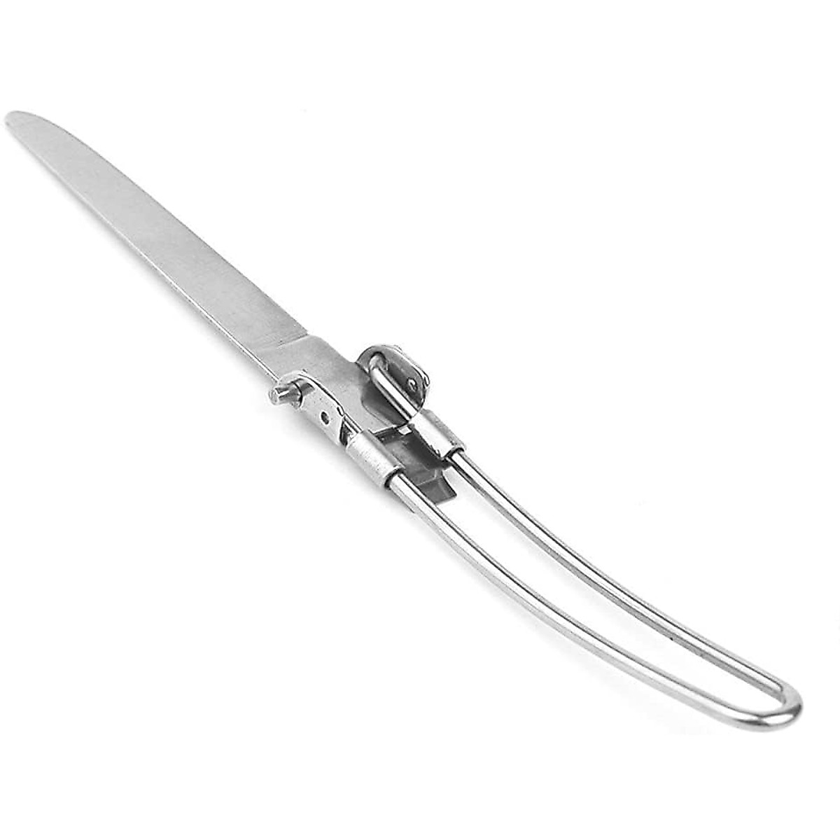 Folding Spoon Fork Knife Set Portable 3 in 1 Folding Dinner Flatware Utensils Stainless Steel Perfect for Camping Picnic Travel Hiking Backpacking