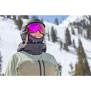 Giro Contour RS Ski Goggles - Snowboard Goggles for Men & Women - Black Craze Strap with Vivid Onyx/Vivid Infrared Lenses