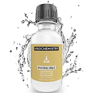 VIROCHEMISTRY Pheromones For Men Pheromone Cologne Oil (Invincible) - Bold, Extra Strength Human Pheromones Formula – 15mL Concentrate [Human Grade Pheromones to Attract Women]