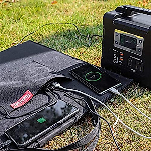 Solar Panels 100W 18V Portable Solar Panel 5V USB Flashfish Foldable Solar Cells Battery Charger Folding Outdoor Power Supply Camping Garden (18V 100W) (18V 100W) ()