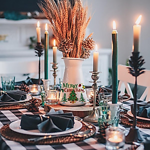 10 Sheets DTF Transfer Sticker, Christmas Transfer Stickers for 16oz Glass Cups Waterproof DTF Cup Wrap Gnomes Gingerbread Men Santa Claus Patterns Rub on Transfers for Glass Crafts