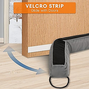 Door Draft Stopper for Bottom of Door, 38'' Weighted Door Draft Stopper, Under Door Bottom Gap Air, Light, Noise Sound Odor & Dust Blocker Guard - 2.2Lbs, 38 x4 inch Long