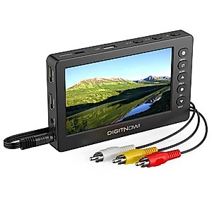 DIGITNOW Video to Digital Converter, VCR VHS to Digital Converter with 5" OLED Screen, Video Recorder Capture Device from DVD, RCA, Hi8, Camcorders, Gaming Systems, Support AV and HDMI