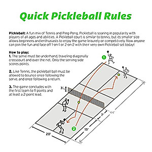 GoSports Wood Pickle Ball Starter Set - Includes 2 Wooden Paddles, 4 Official Pickleballs & Backpack Tote