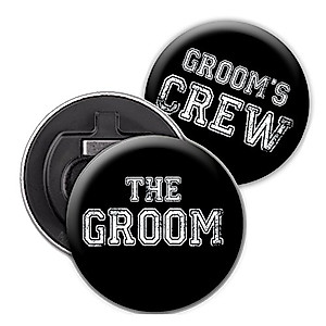 8 Groom's Crew Bottle Opener Set - Bachelor Party Bottle Openers - Groom Bottle Opener - Groomsmen Gifts - Best Man Gifts - Bottle Opener Favors