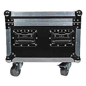 Rockville Best Pack 60 Black (6) Battery Wash Lights+Wireless DMX+Charging Case