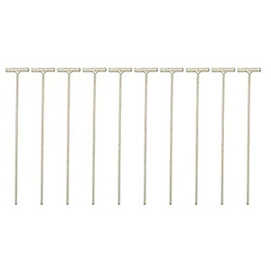 POPETPOP Bird Door Iron Bars 20pcs Active Bird Cage Door Iron Bars Entrance Wire Trap Door Curtain Metal Removable Rod (Silver)