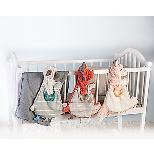 Mary Meyer Putty Lovey Snuggy Nuggles Soothing Baby Security Blanket with Teething Ring, 13-Inches, Fox