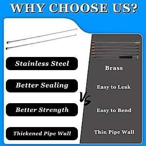 POWER TOWN Pressure Washer Extension Wand, 60 Inch Stainless Steel Upgrade Power Washer Lance, 1/4 Inch Quick Connect, 2 Pack