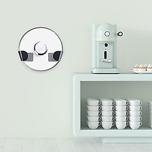 Hemoton 5 Pairs Wall Mount Pot Lid Organizers, Adjustable Pot Lid Holder Cabinet Door Organizer Pot Hangers Racks, Plastic Pan Storage Racks Holders for Kitchen, Saving Space& Free Size